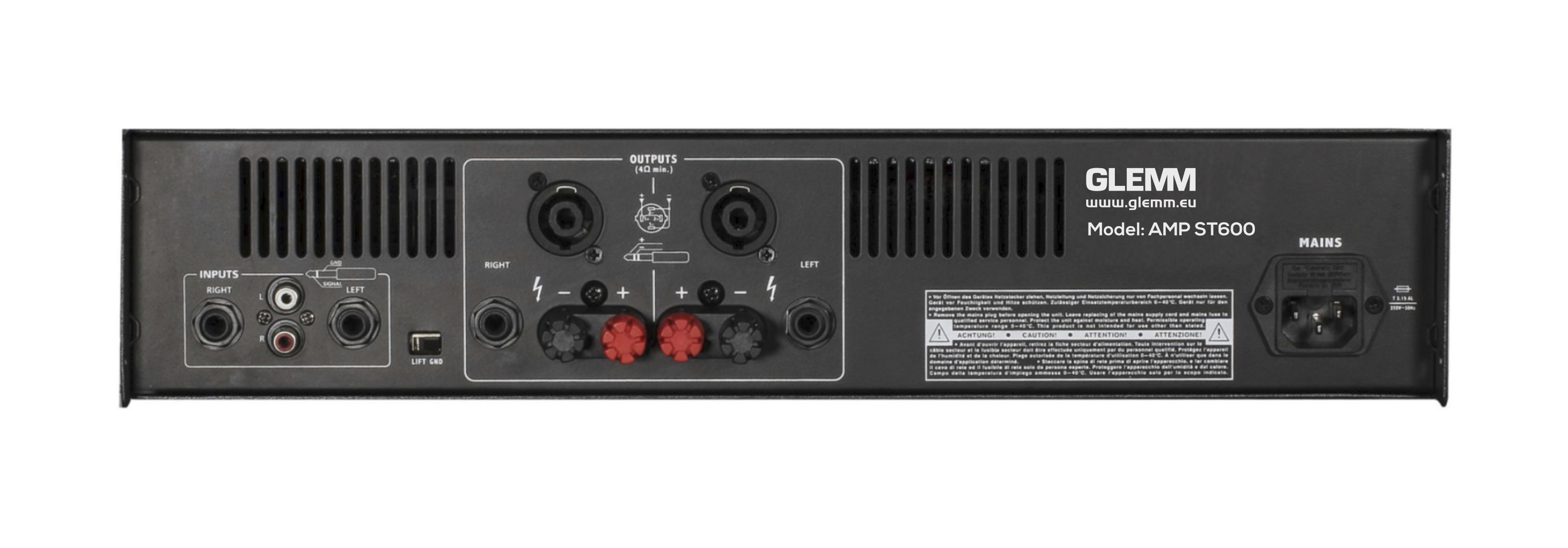 KARMA ITALIANA Srl power amplifiers - AMP ST600 Amplificatore stereo 2x600W
