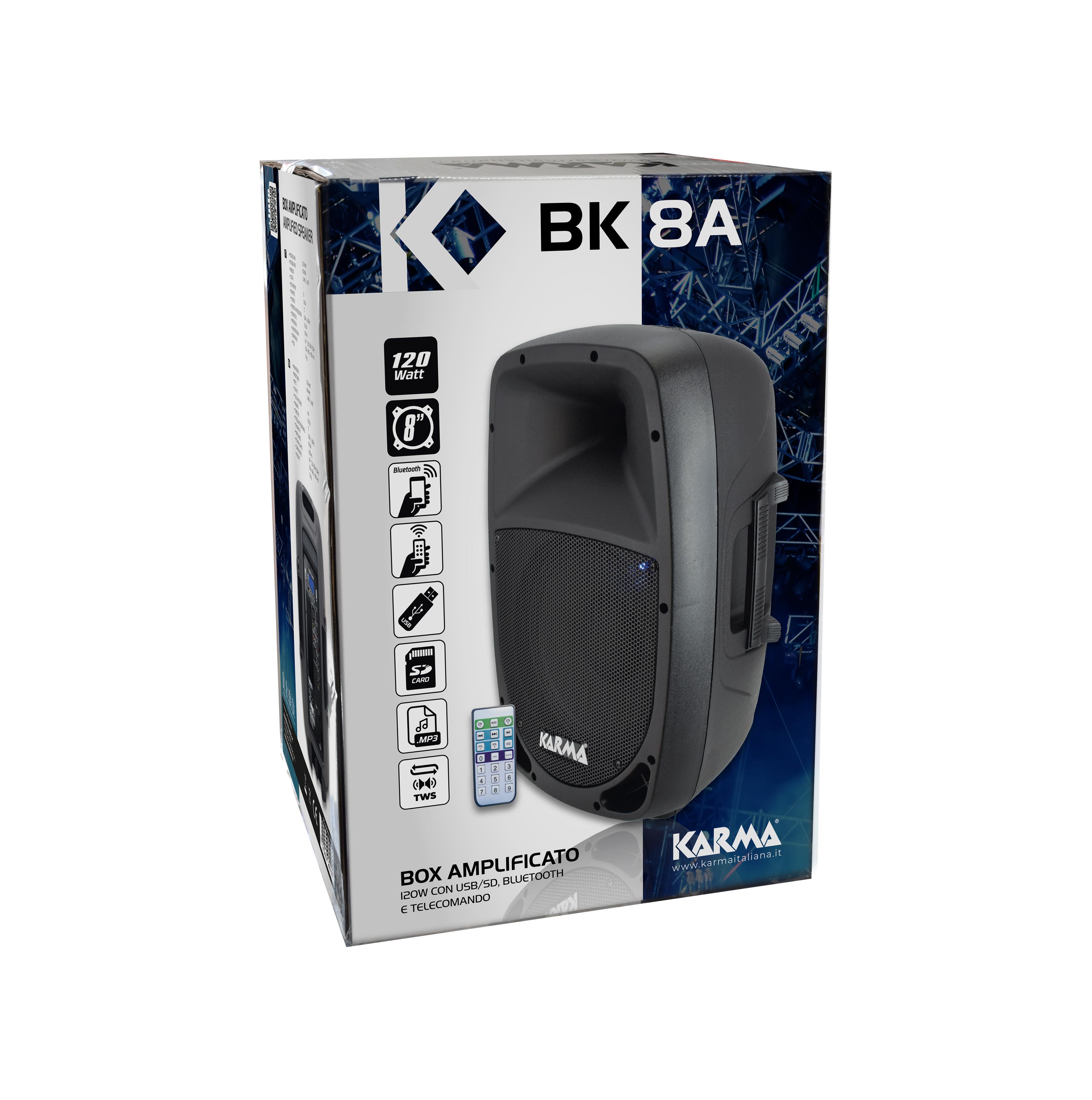 KARMA ITALIANA Srl Speaker amplificati - BK 8A Box amplificato da 120W ...