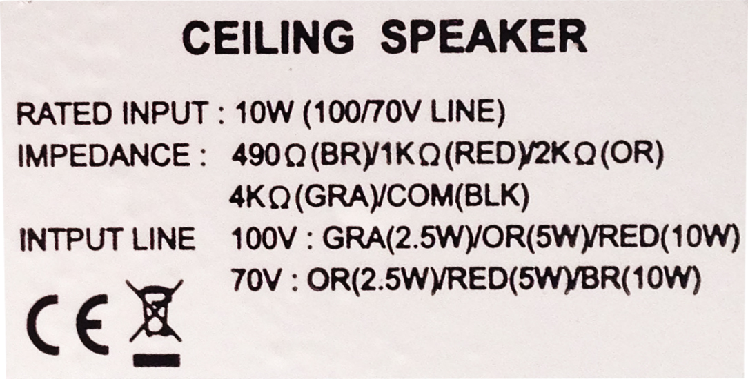 KARMA ITALIANA Srl Diffusori - CSL 810T Diffusore da incasso 20W