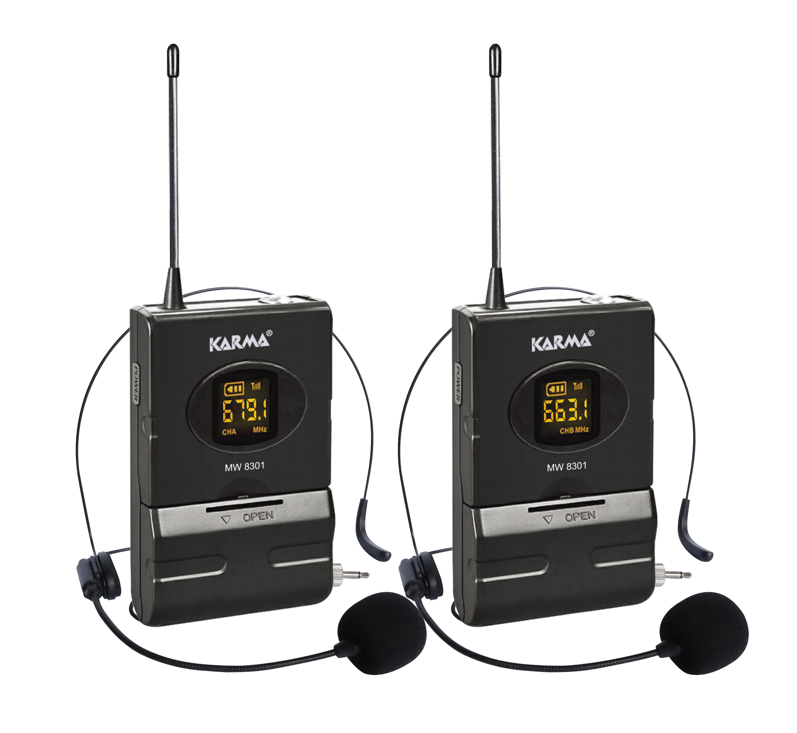 KARMA ITALIANA Srl Radiomicrofoni singoli - SET 8302LAV Doppio ...