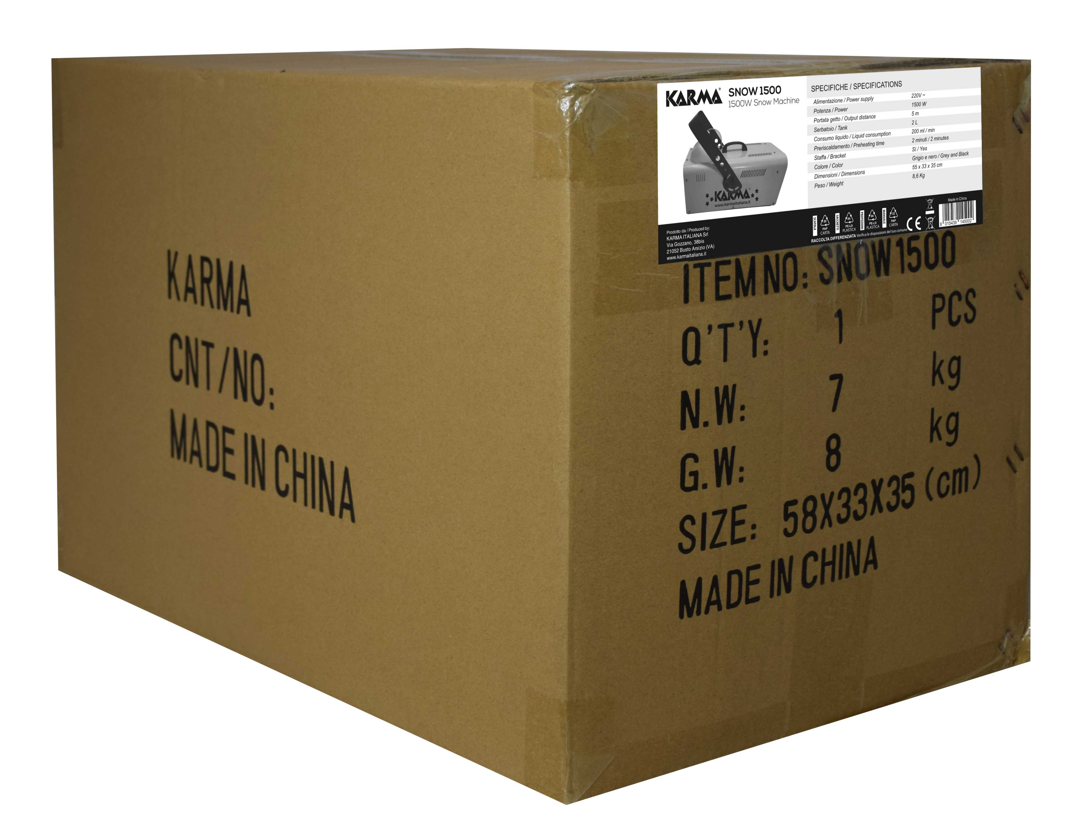 KARMA ITALIANA Srl Snow machine - SNOW 1500 Macchina della neve 1500W